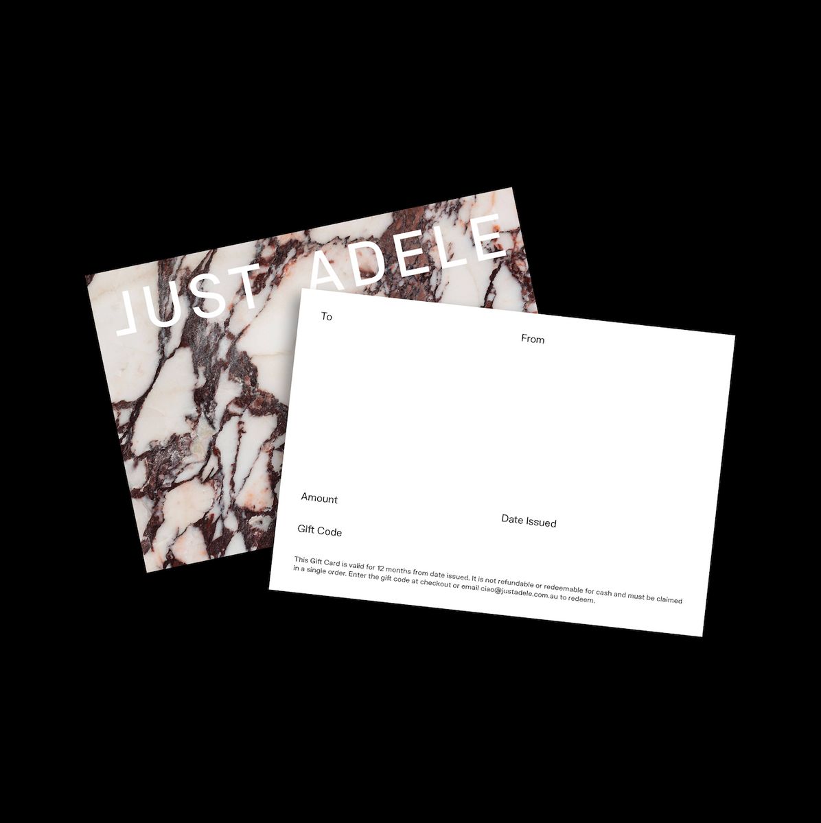 Gift card – Just Adele